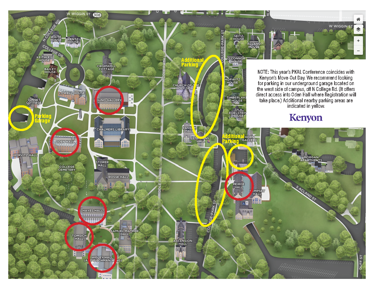 Kenyon College Campus Map